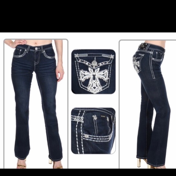 Sexy Couture | Jeans | Ladies Bling Pocket Boot Cut Denim Blue Jeans 37 ...